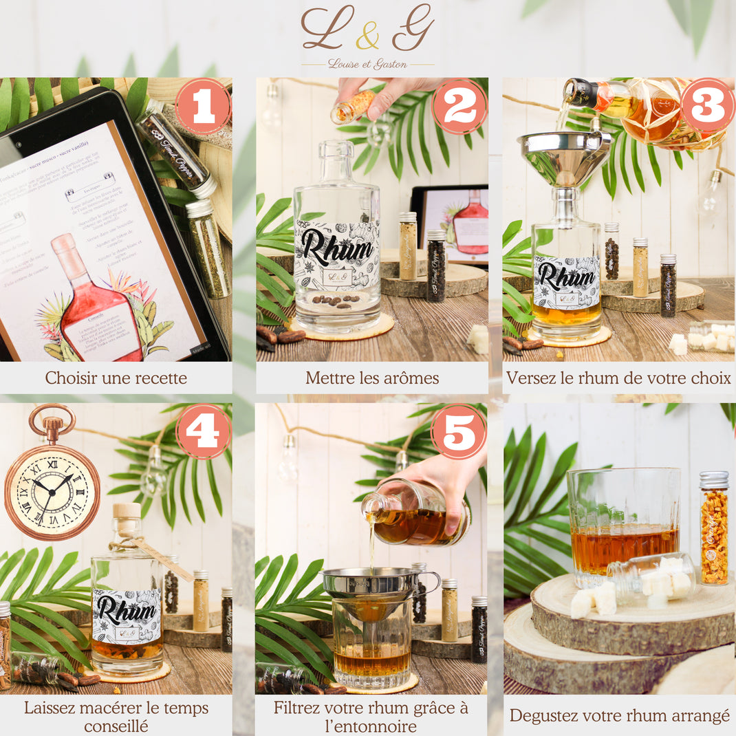 Kit Rhum Arrangé DIY | Louise & Gaston - Créez Vos Propres Mélanges ...